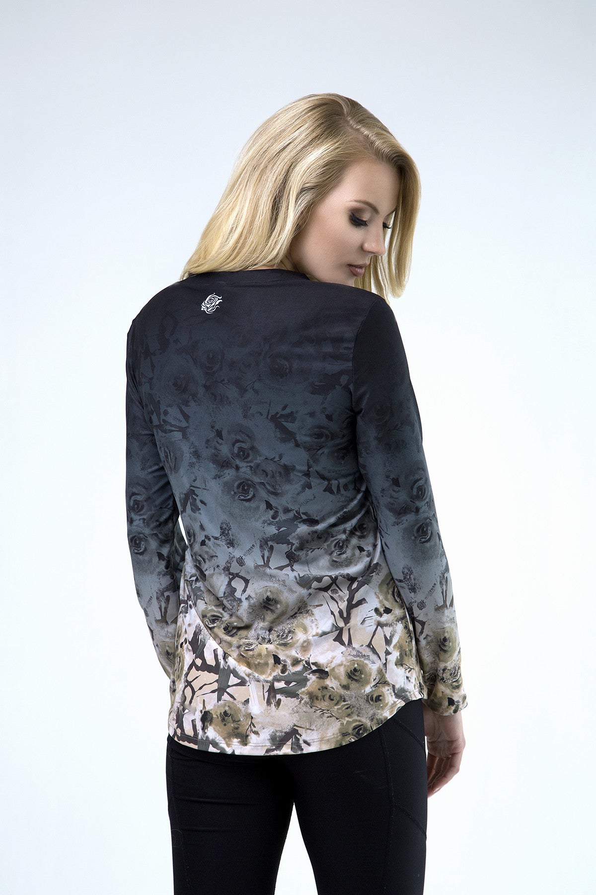 Ombre Black Rose Camo Long Sleeve Shirt - UPF 50+ – Wild Rose Apparel