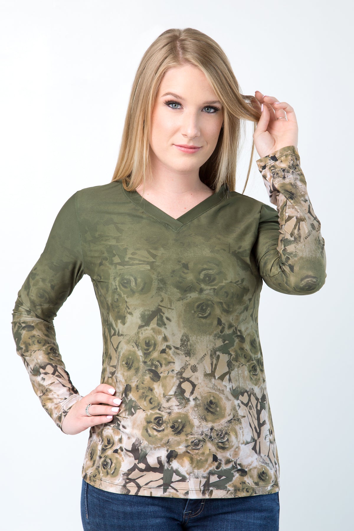 Wild Rose Dri-Fit Rose Camo Long Sleeve UPF Shirt – Wild Rose Apparel